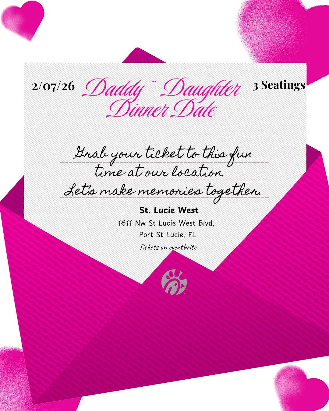 Daddy Daughter Dinner Date, Chick-fil-A, Port St. Lucie, 7 February ...