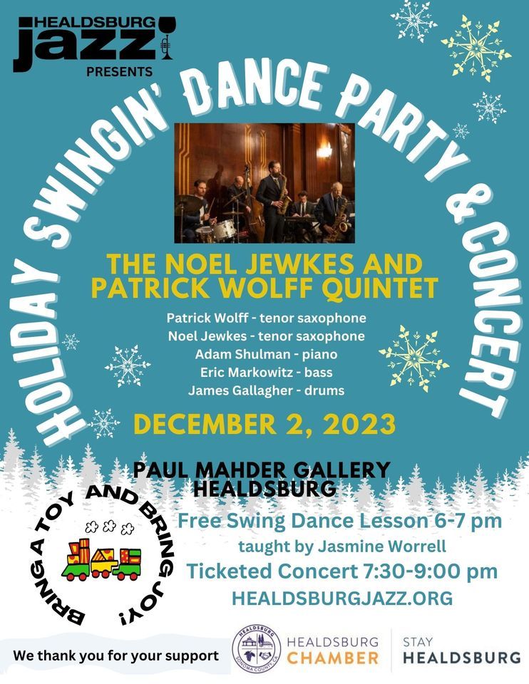 Healdsburg Jazz Holiday Swingin Dance Party & Concert , Paul Mahder ...
