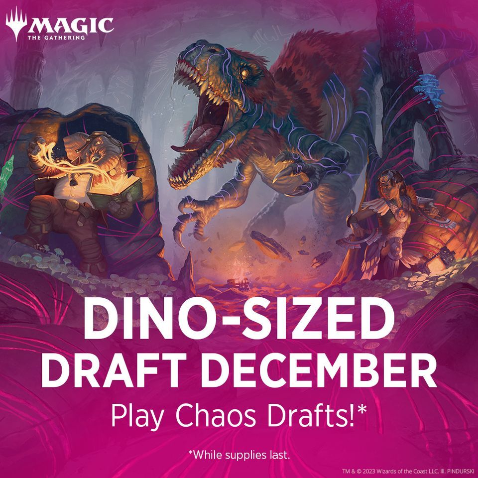 Dino-sized Draft - Chaos Draft!, Lotus Games, Branford, 16 December ...