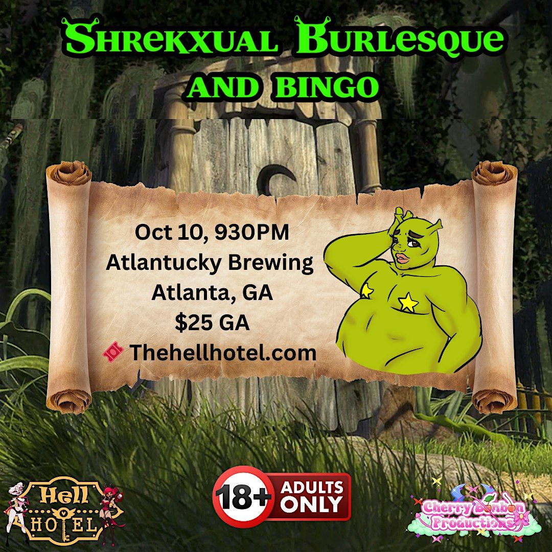 Shrek Burlesque Blingő, Atlantucky Brewing, Atlanta, 10 October to 11 ...