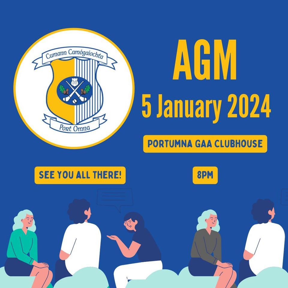 AGM, Portumna GAA, Athlone, January 5 2024 | AllEvents.in