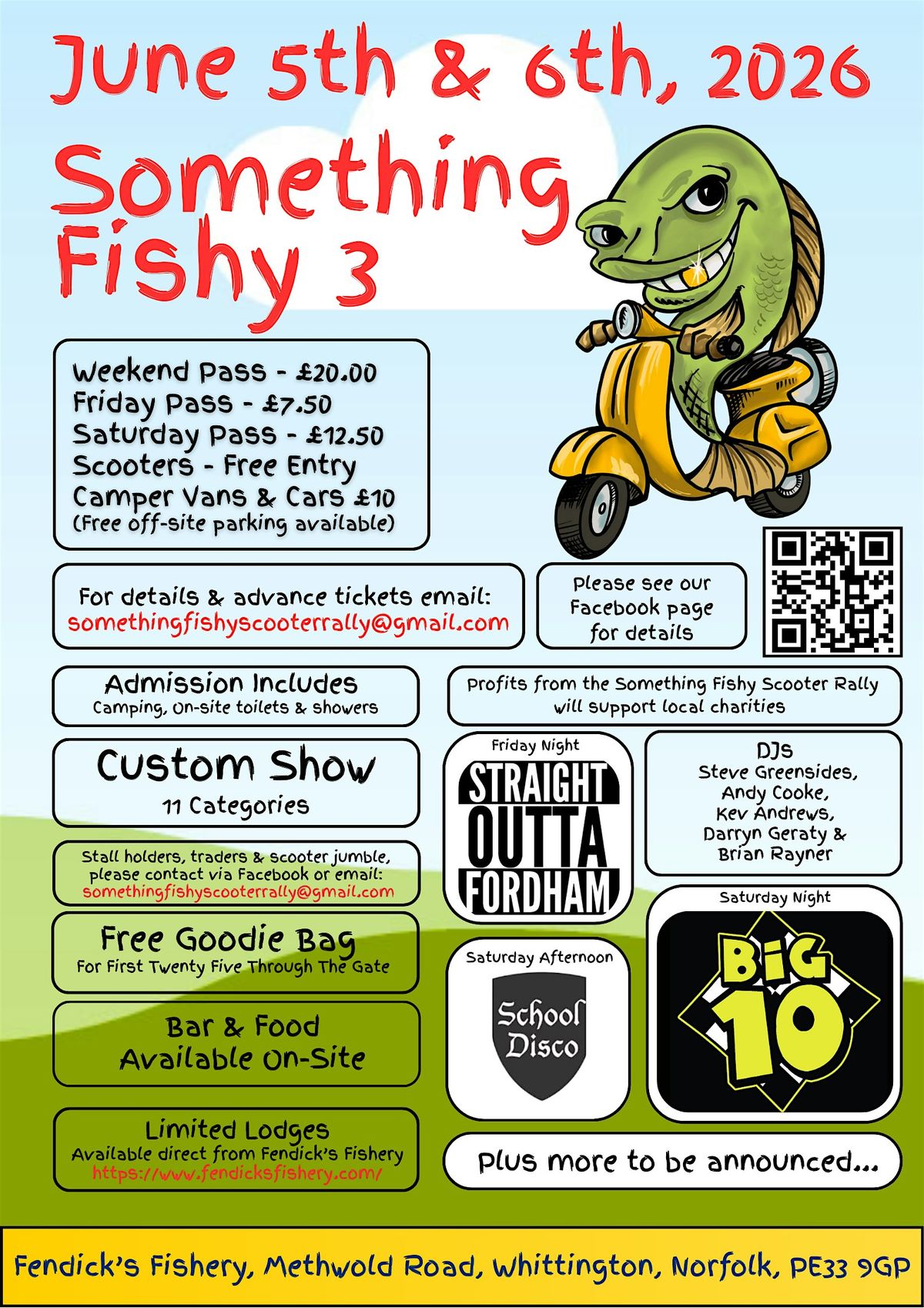 Something Fishy Scooter Rally 2026, Fendick's Fishery, Whittington, 5 ...