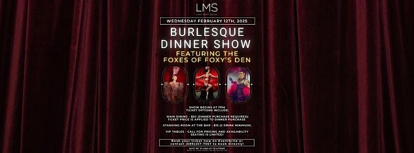 Burlesque Dinner Show at Lake Mary Social, 3005 W Lake Mary Blvd suite ...