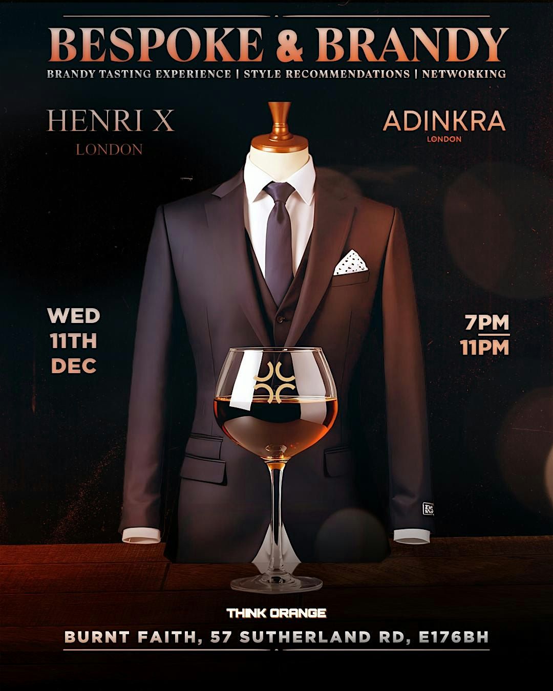 Bespoke & Brandy, Burnt Faith Brandy House, London, 11 December 2024 ...