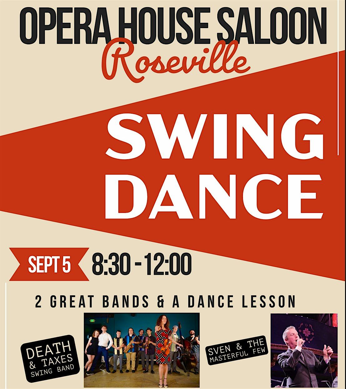 Death and Taxes, Sven and his Masterful Few, Opera House Saloon ...