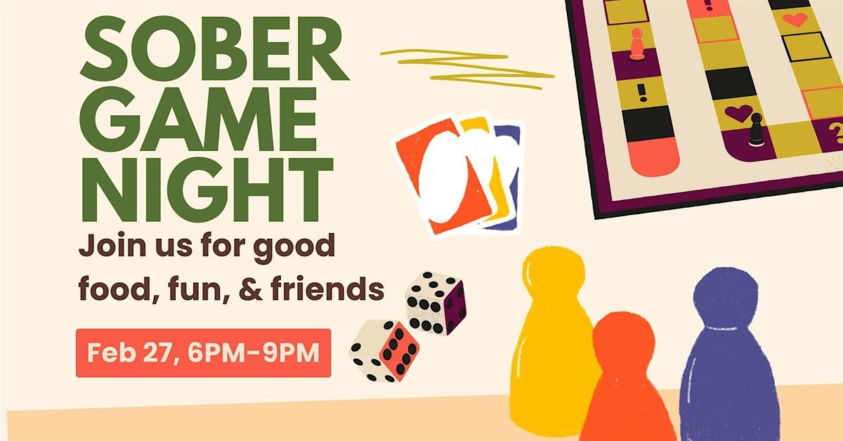 Sober Game Night, 303 Second St suite b, Annapolis, 20 March 2025 ...