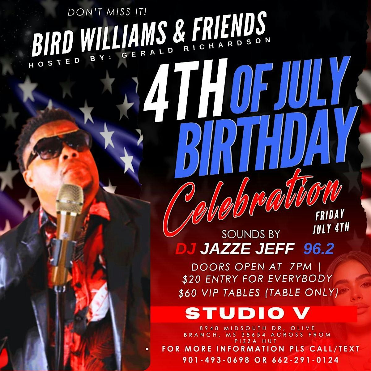 BIRD WILLIAMS & FRIENDS 4TH OF JULY BIRTHDAY CELEBRATION, STUDIO V 8948 ...