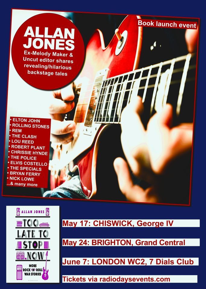 Allan Jones Rocknroll War Stories Book Launch Event The Grand