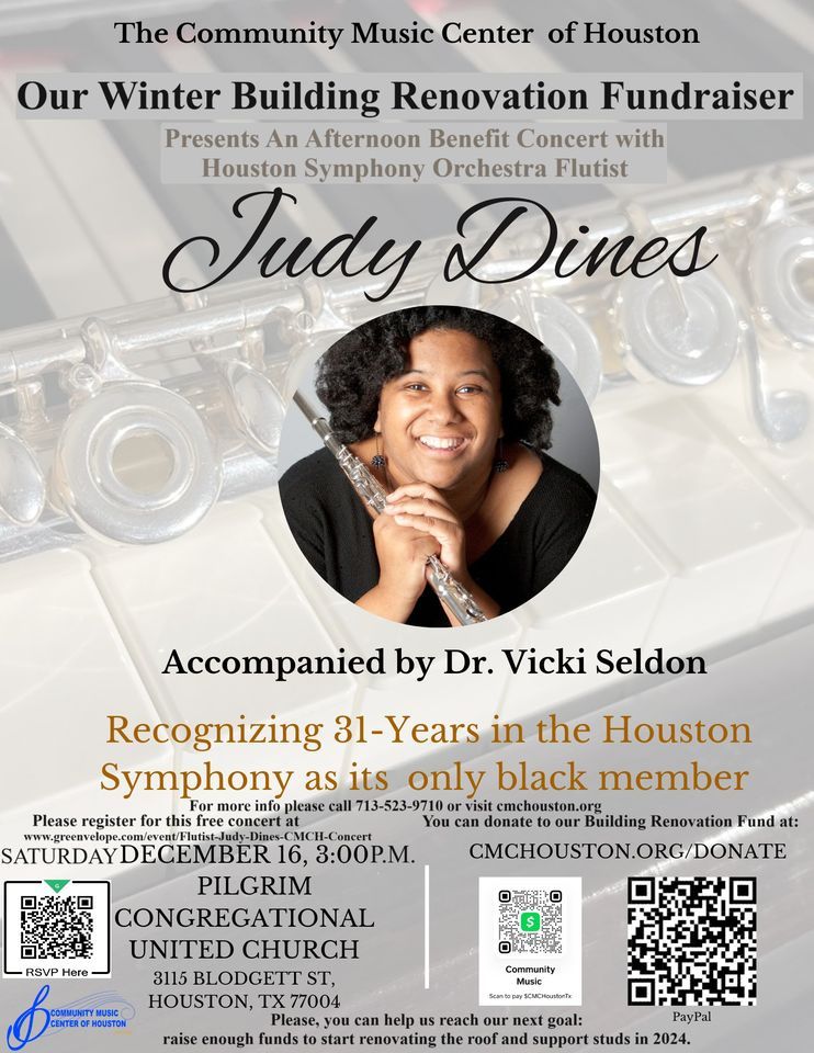 An Afternoon with Judy Dines: A Winter Fundraising Concert, Pilgrim ...