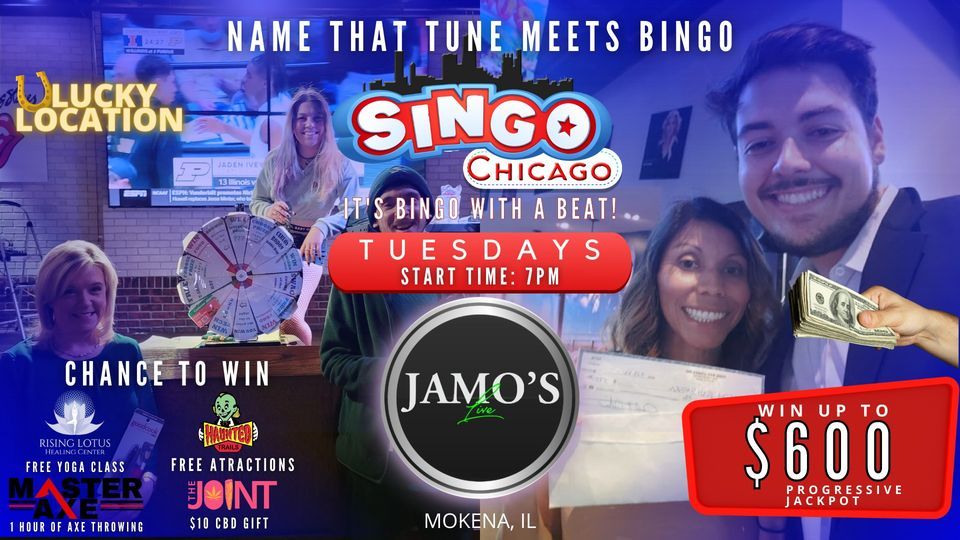 SINGO - Music Bingo @ Jamos Live, Jamos Live, Mokena, 7 November 2023 ...