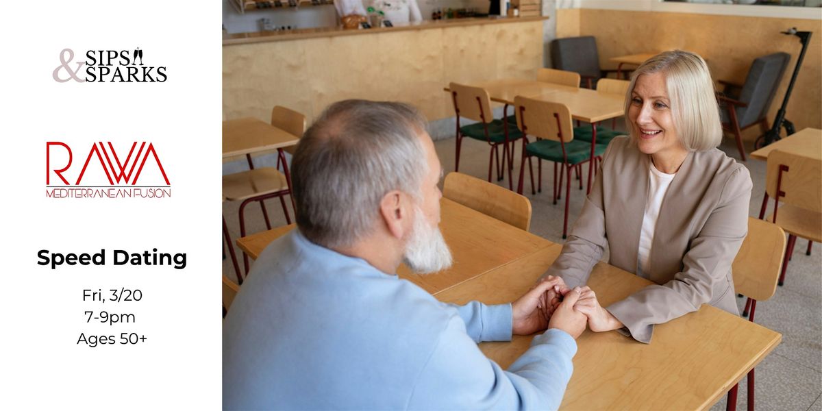 Speed Dating Ages 50+ in New Haven, CT at RAWA, RAWA Mediterranean ...