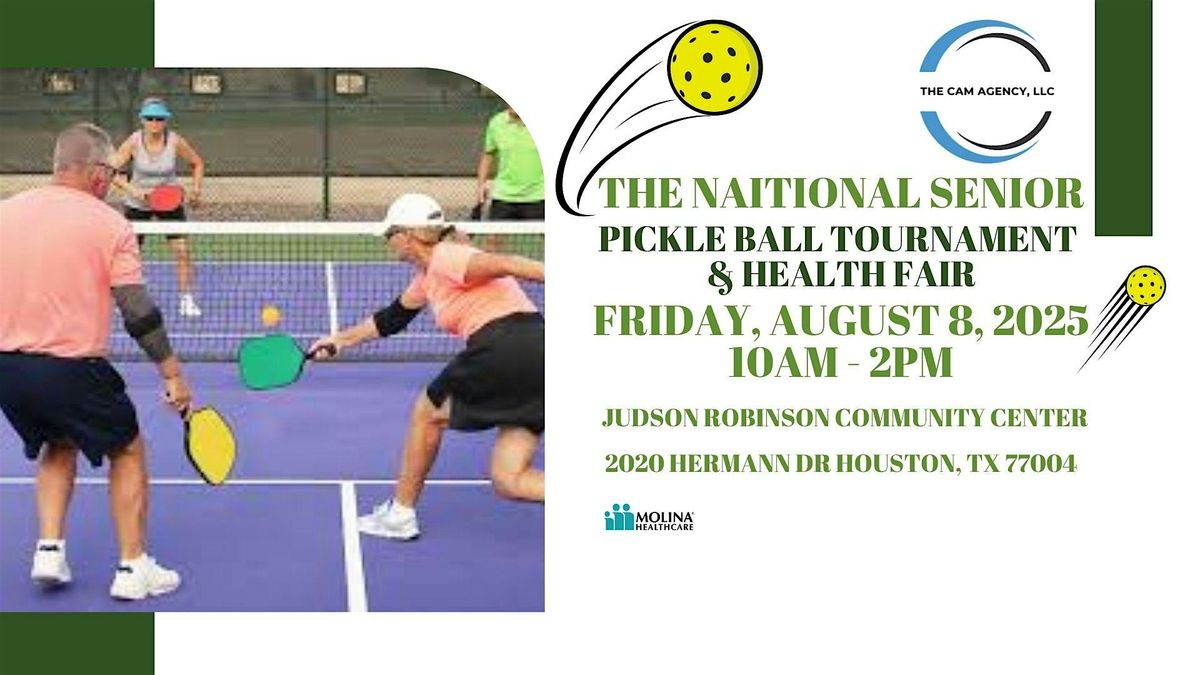The National Senior Pickle Ball Tournament & Health Fair 2025, Judson ...