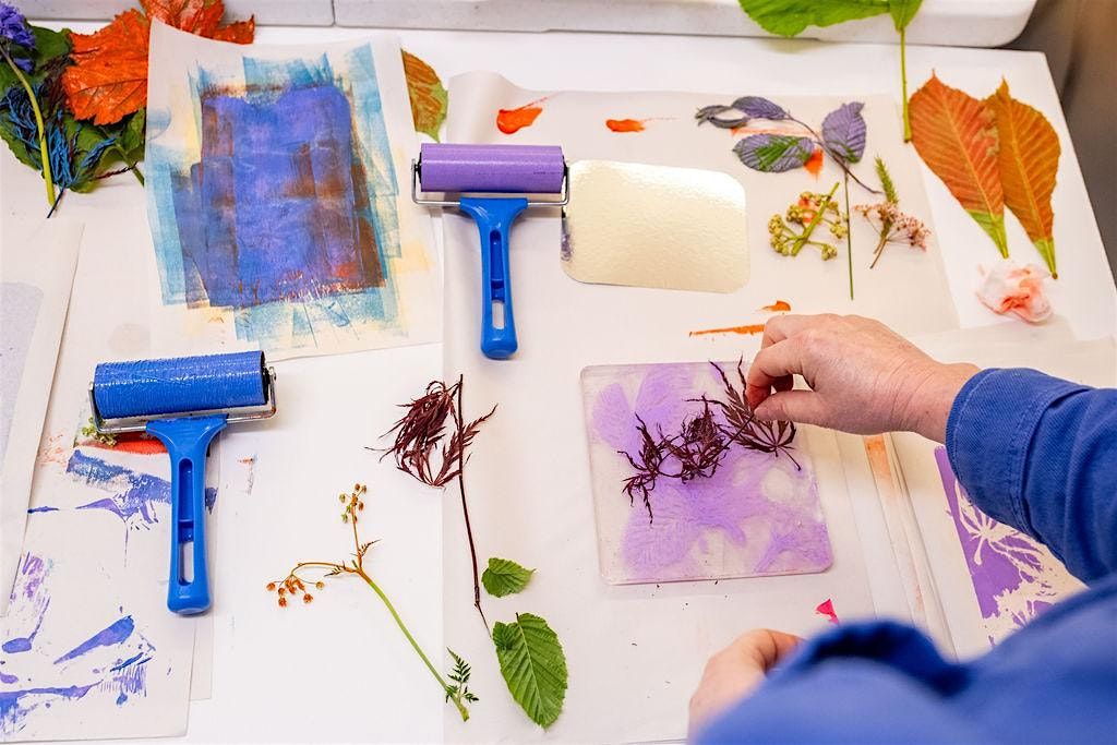 Botanical Gelli Print art workshop, The Artpad, Bathwick, 24 May 2025 ...