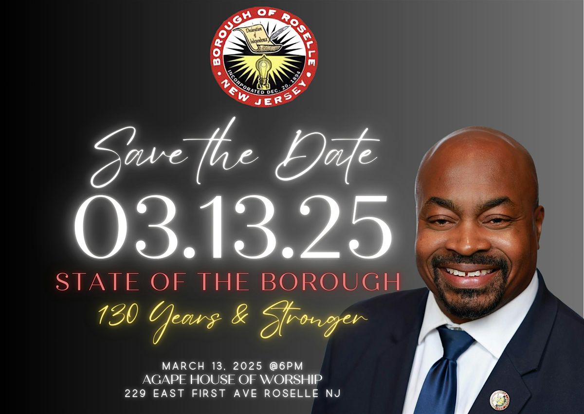 2025 Roselle State Of The Borough, 239 E 1st Ave, Roselle, 13 March ...