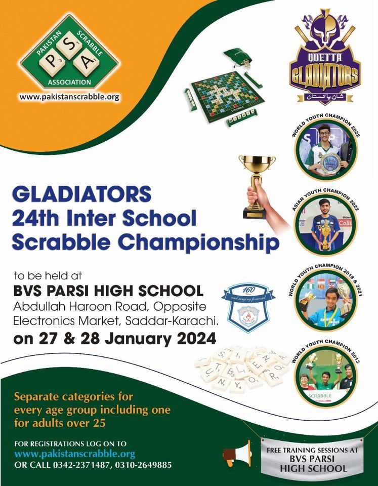 Gladiators 24th Interschool Scrabble Championship, BVS Parsi High ...