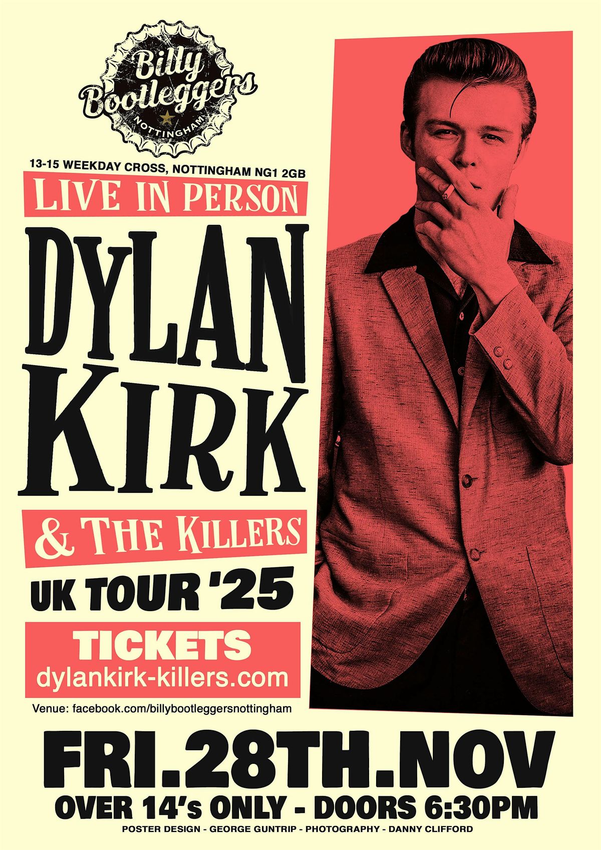 Dylan Kirk & The Killers | Billy Bootleggers, Nottingham, Billy ...