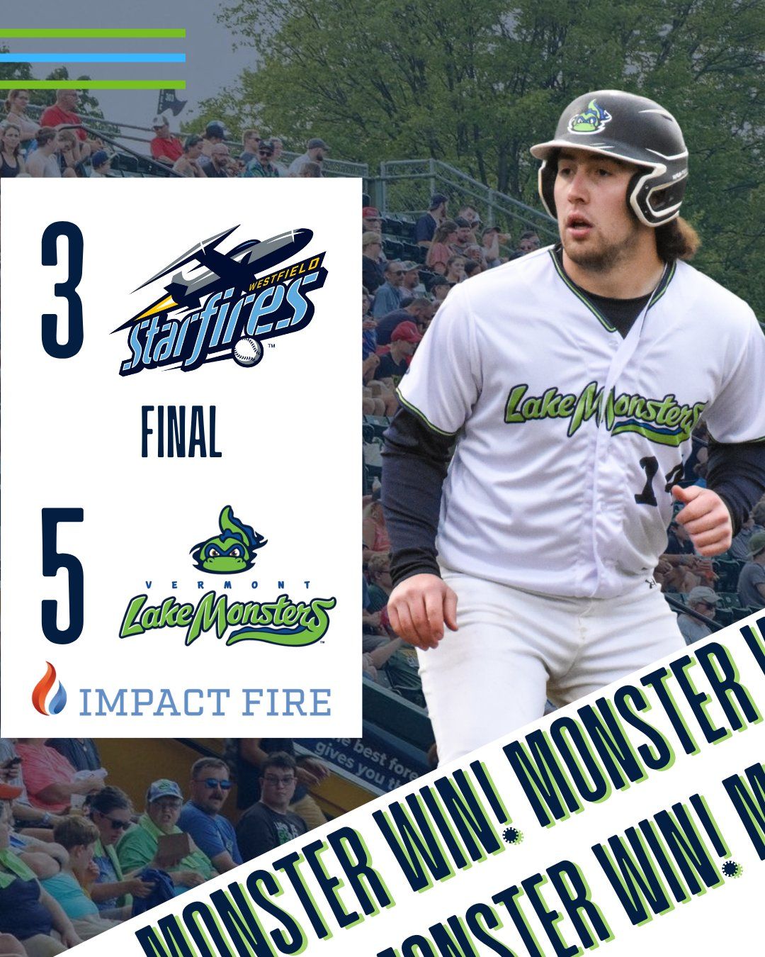 Vermont Lake Monsters vs. Westfield Starfires, Centennial Field ...