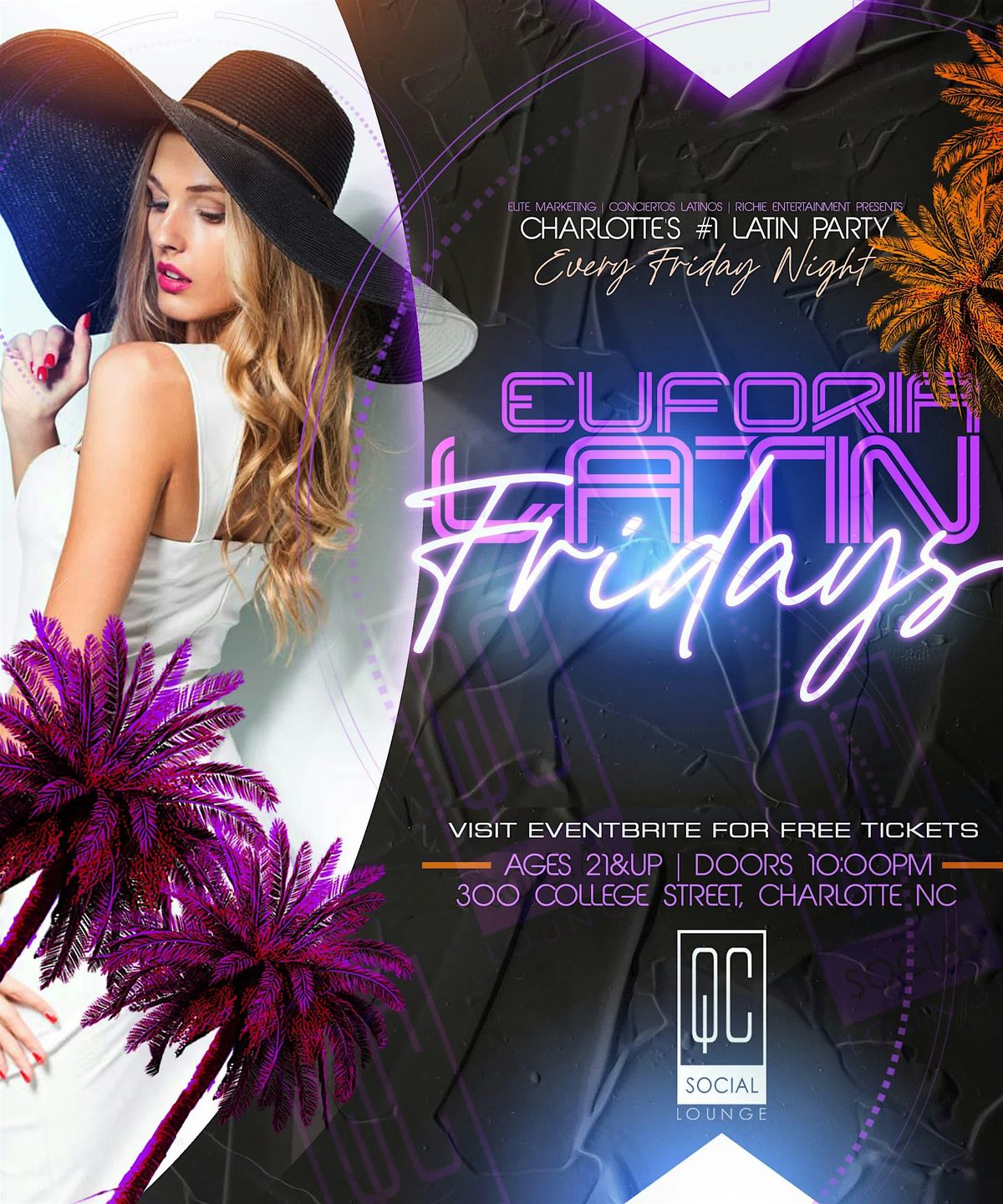 Euforia Latin Nights By Mello, QC Social Lounge, Charlotte, 15 November ...