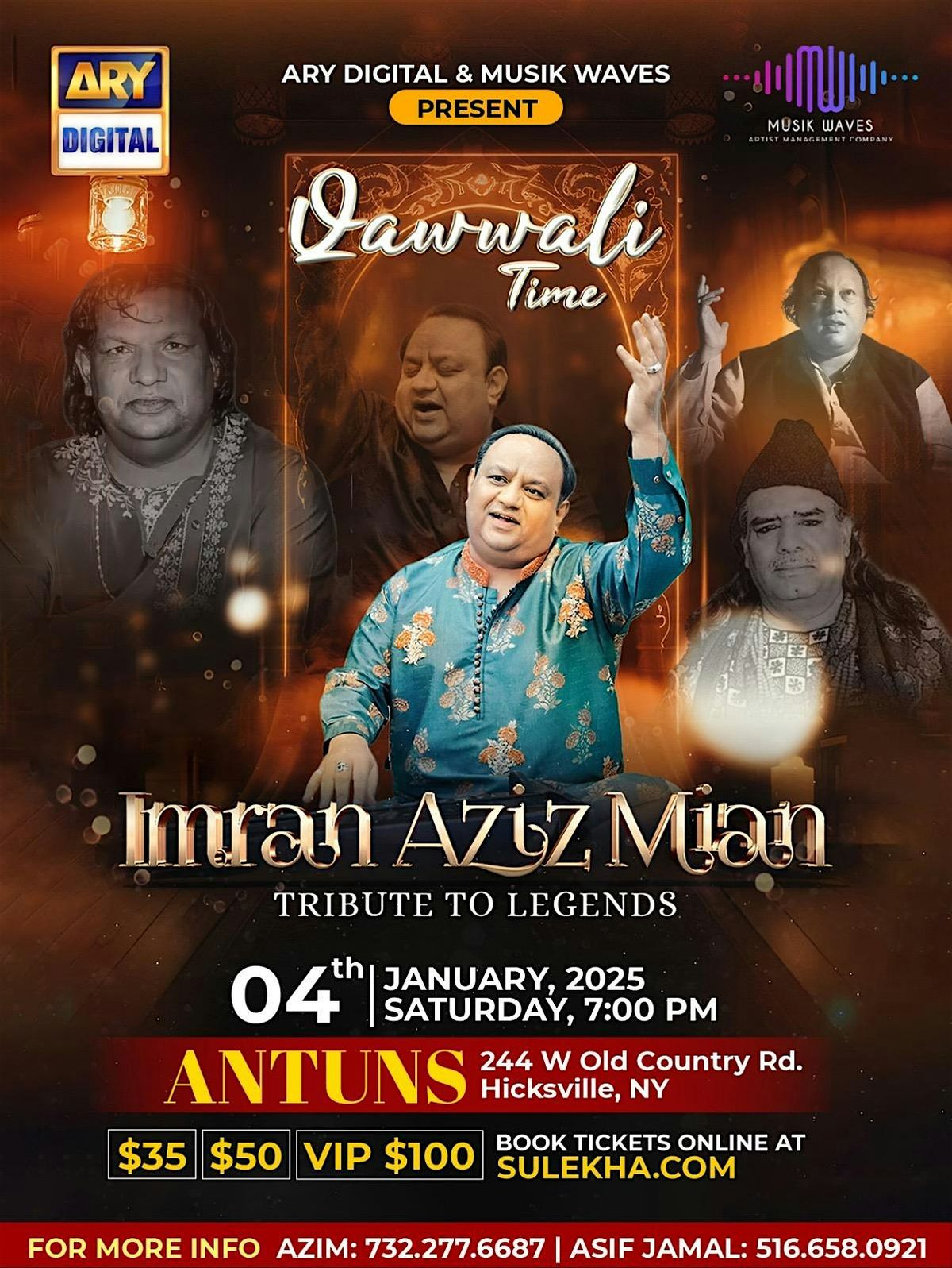 Qawwali Time with Imran Aziz Mian in New York., Antun's by Minar ...