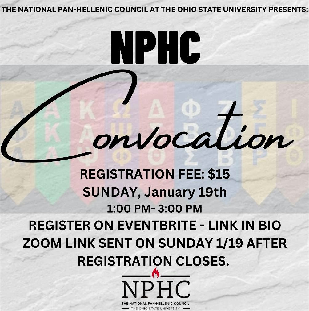 Make Up NPHC Spring 2025 Convocation, 9 February 2025 | AllEvents