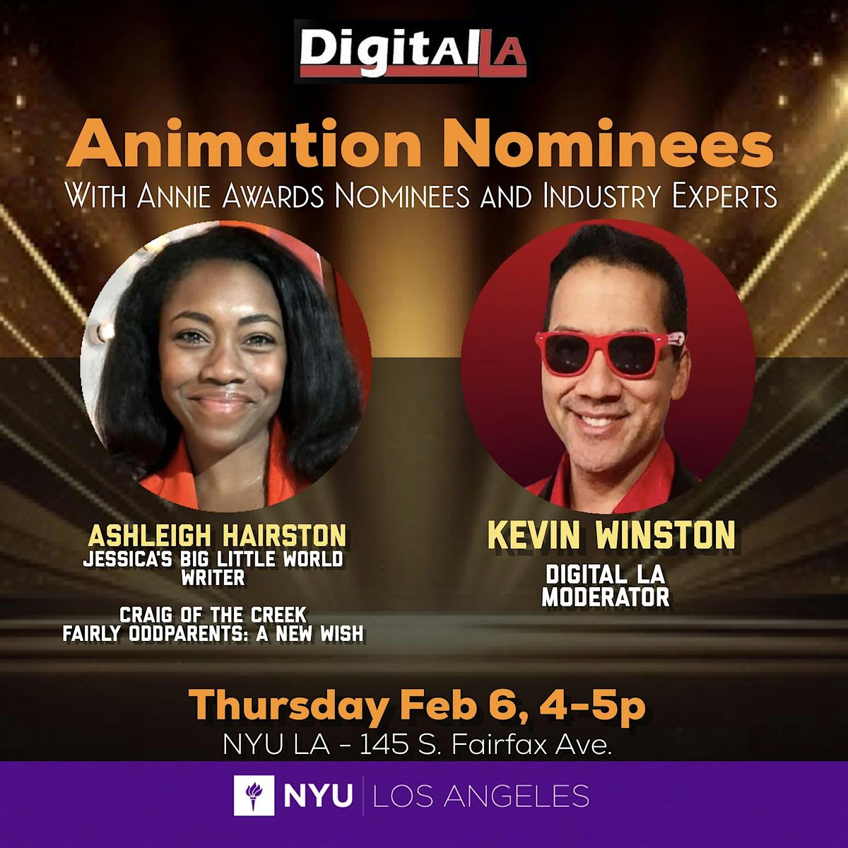 Digital LA - Animation Nominees, NYU Los Angeles Campus, 20 February ...