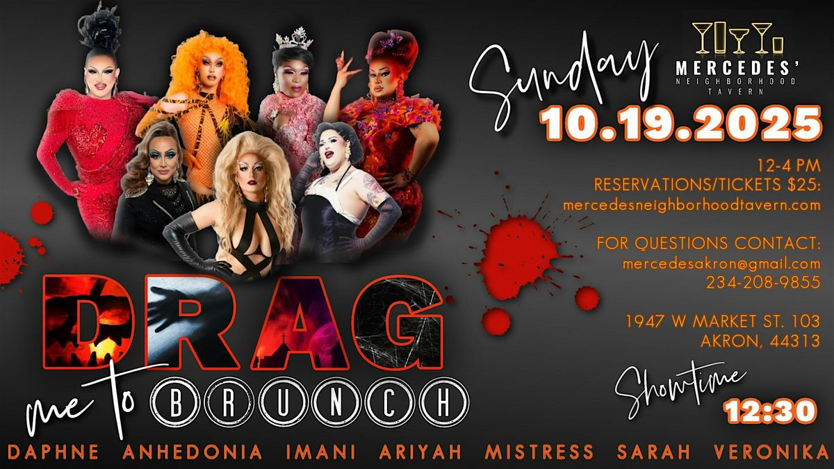 Drag Me to Brunch! A Halloween Drag Brunch at Mercedes Tavern, Mercedes ...