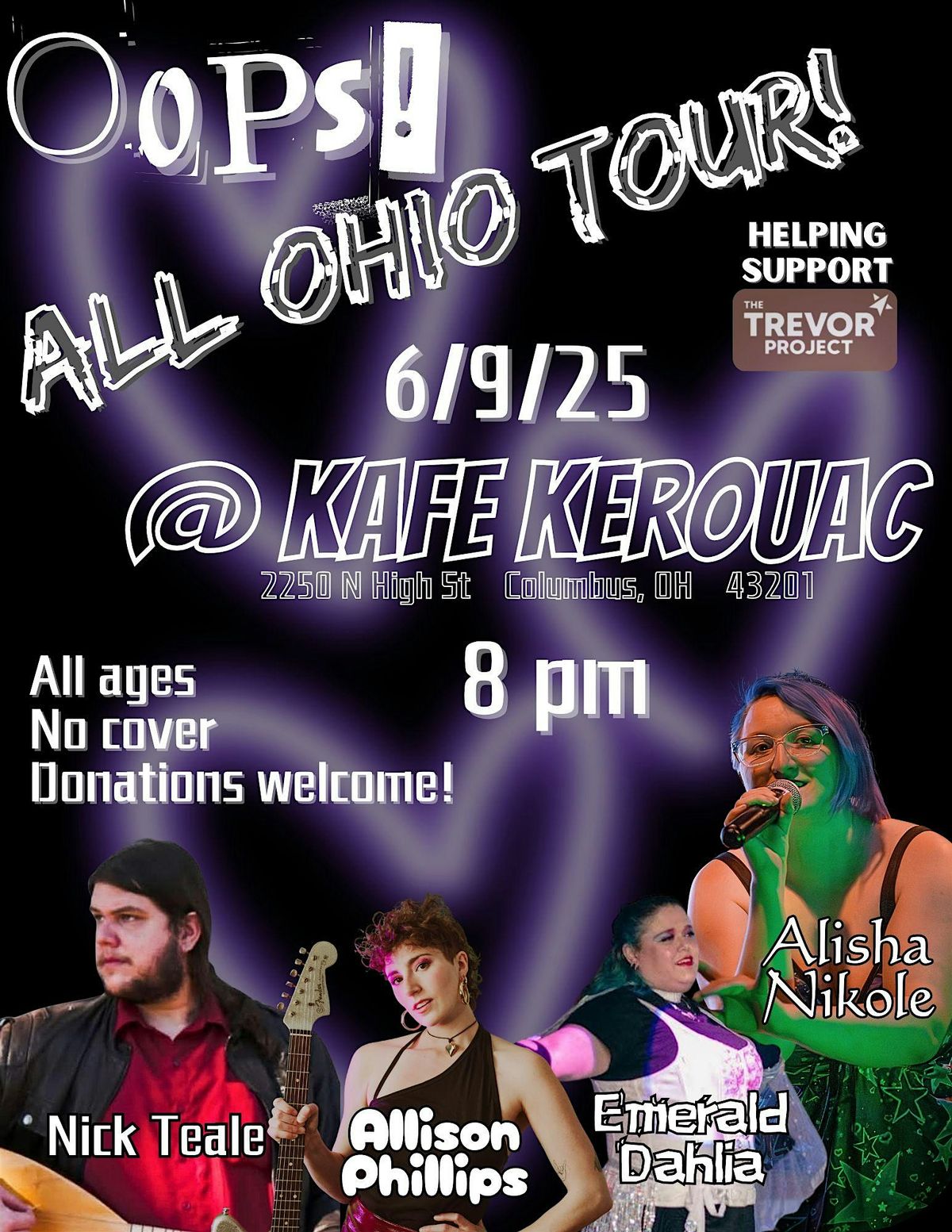 Oops! All Ohio Tour! (COLUMBUS), Kafe Kerouac, Columbus, 9 June 2025 ...