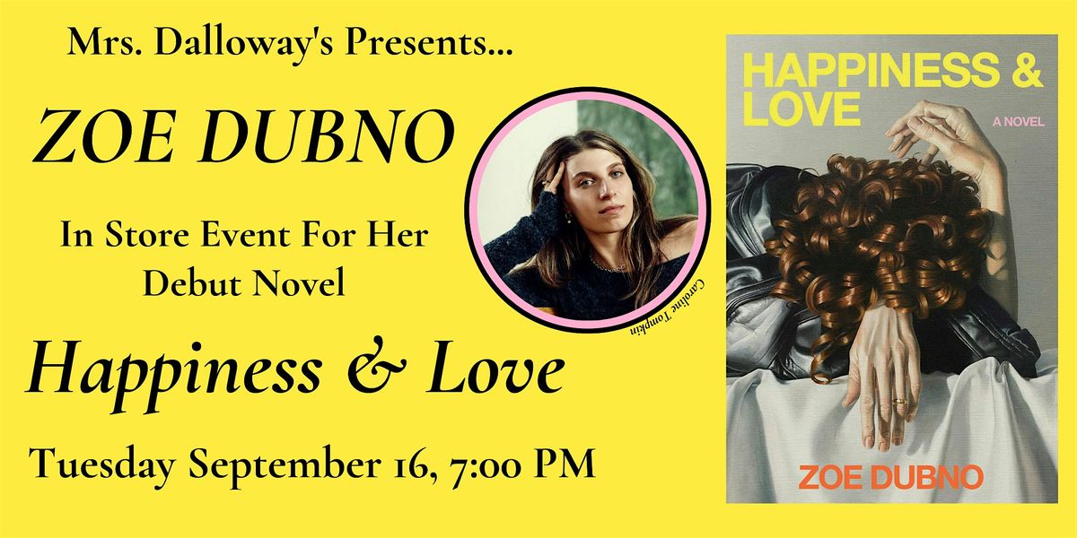 Zoe Dubnos HAPPINESS & LOVE In Store Event and Book Signing, Mrs ...