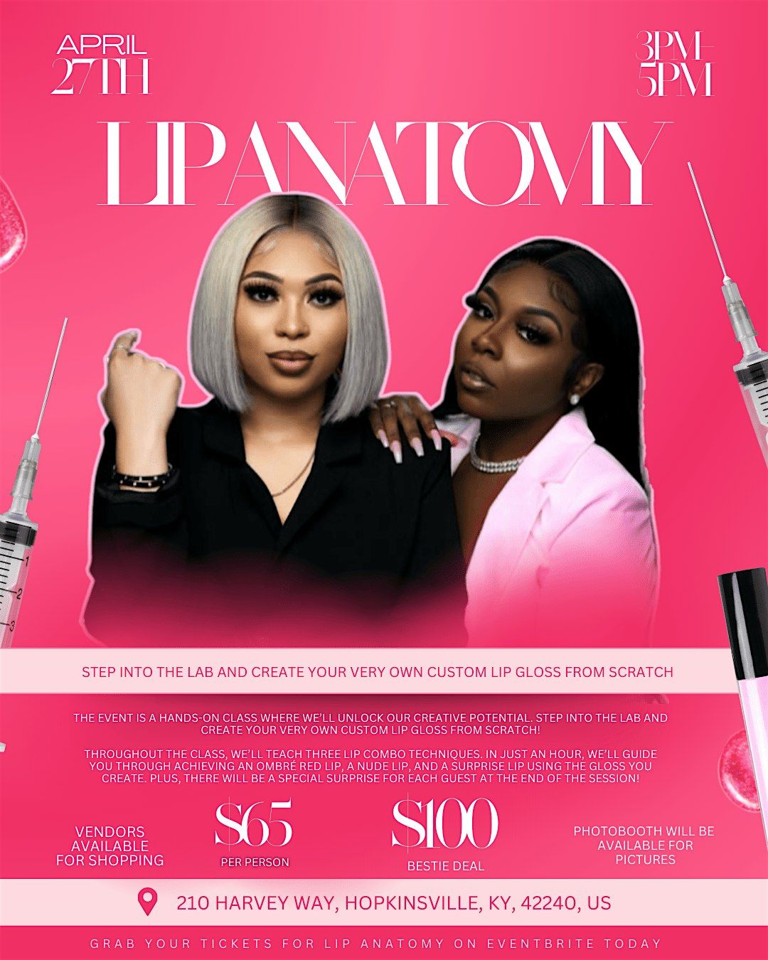 LIP ANATOMY LAB, 210 Harvey Way, Hopkinsville, 27 April 2025 | AllEvents