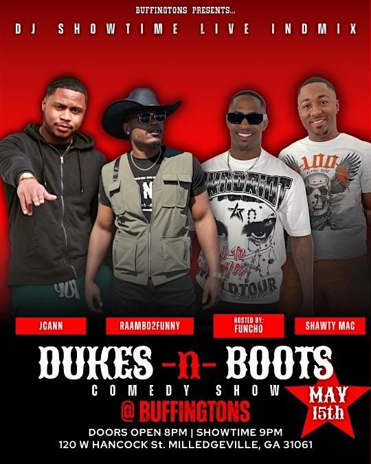 Dukes N Boots Pre Trailride Comedy Show, Buffington's, Milledgeville ...