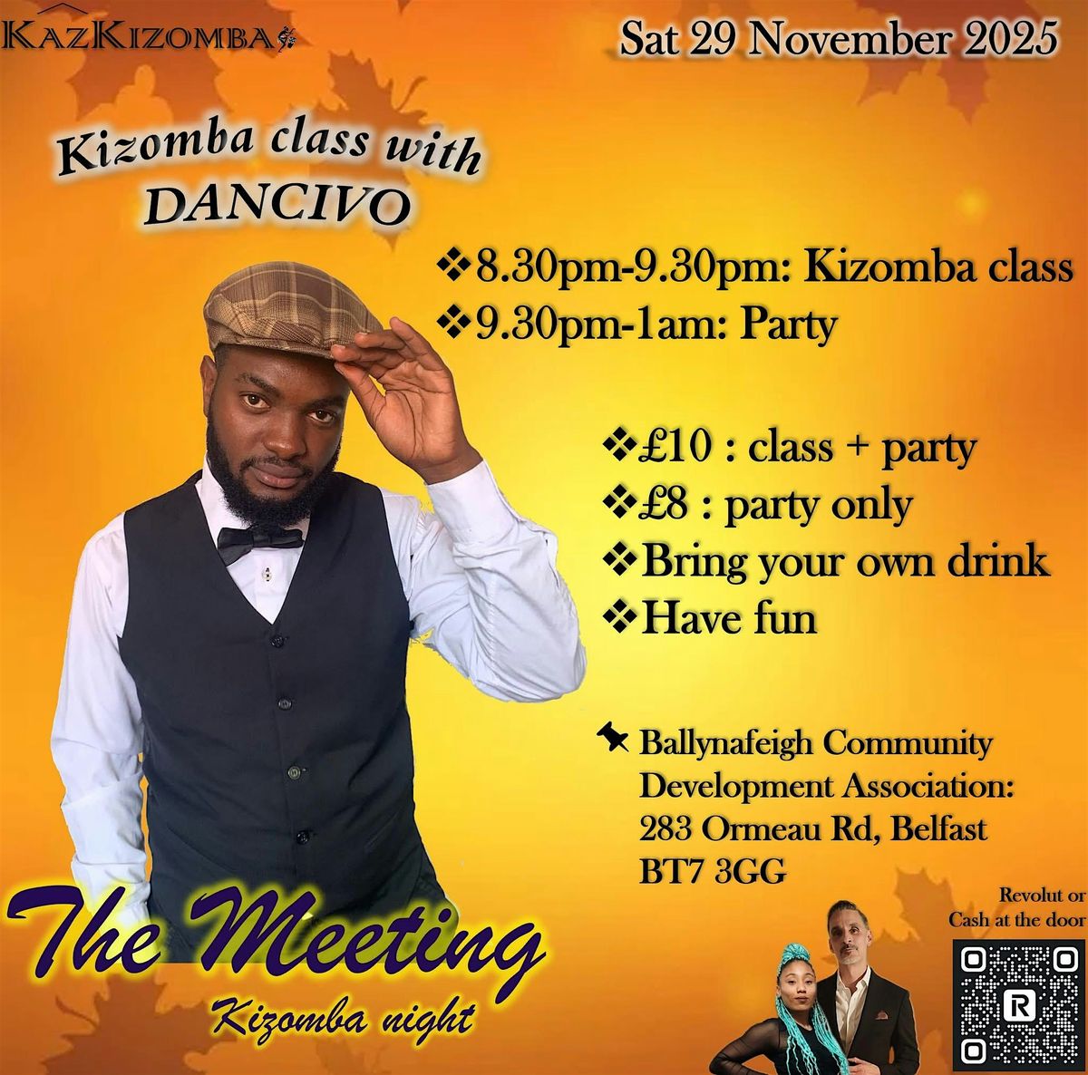 The meeting Kizomba Night - Dancivo, Ballynafeigh Community Development ...