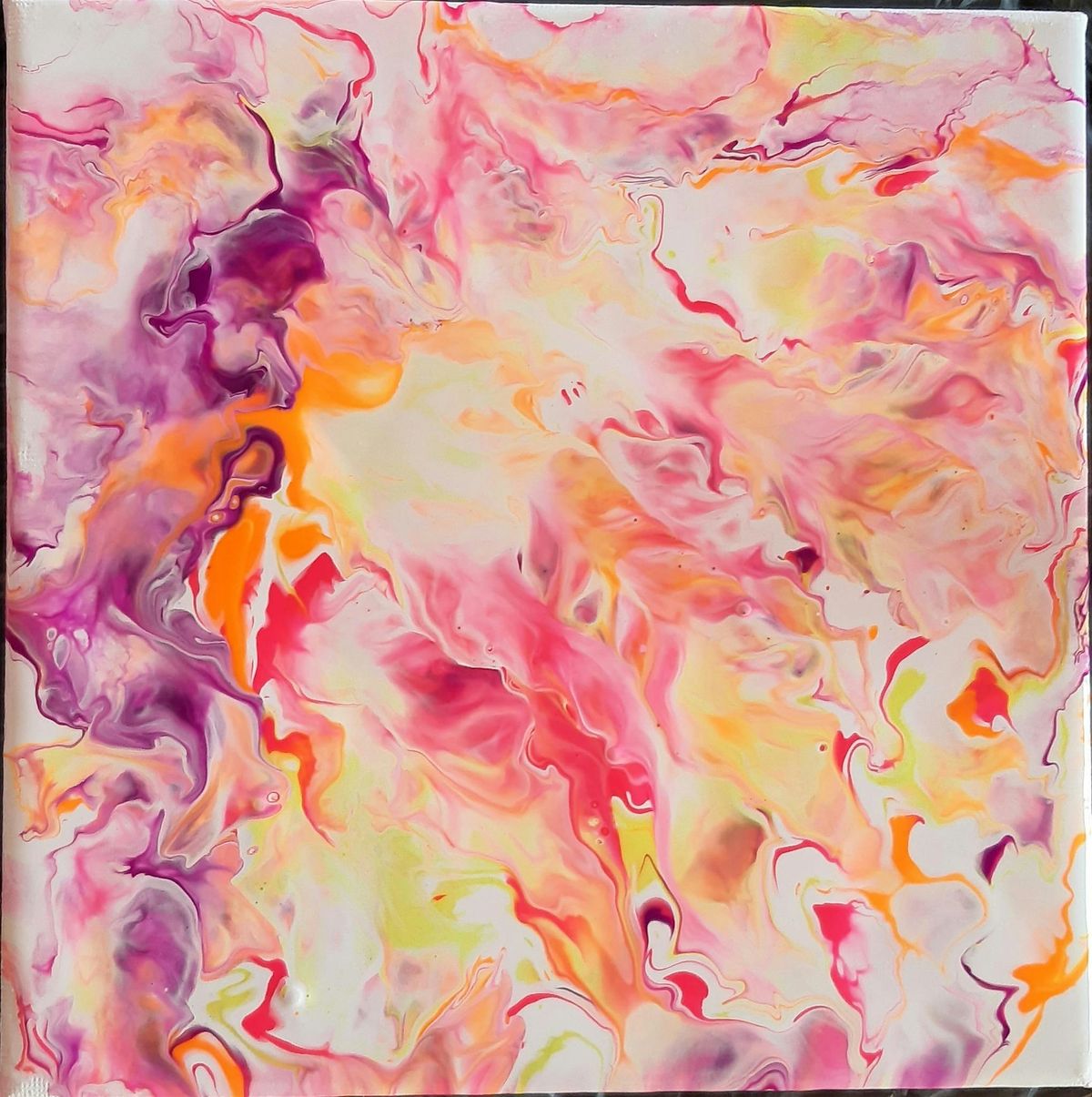 Paint Pouring with Paola De Giovanni, Mustard, Heanor, 6 April 2025 ...