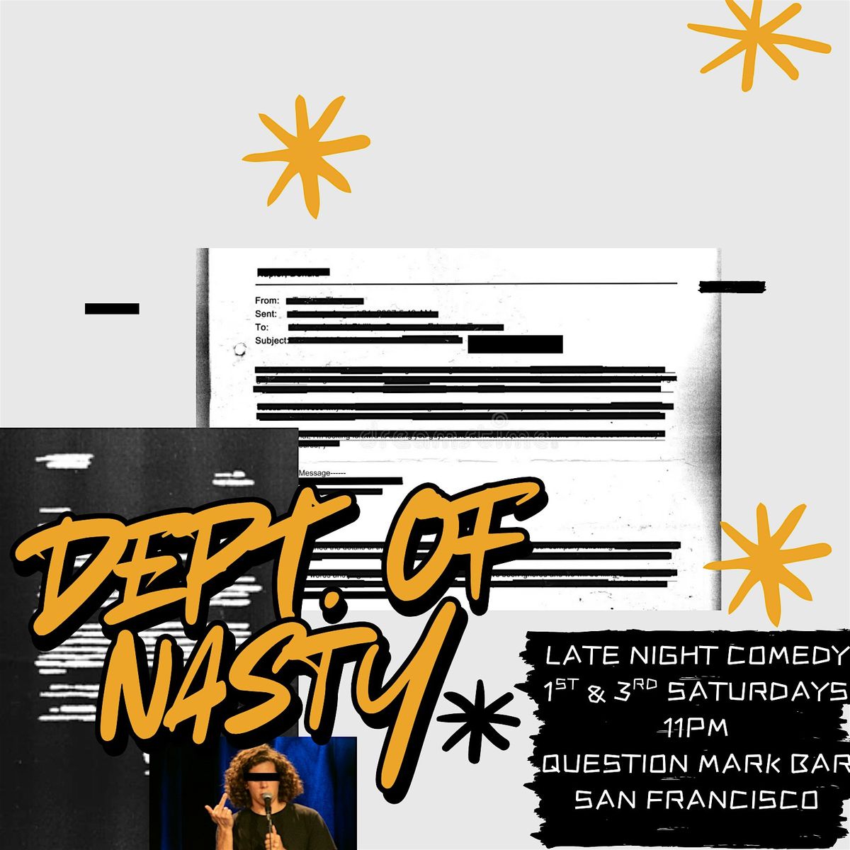 Dept. of Nasty, Question Mark Bar & Restaurant, San Francisco, 7 June ...