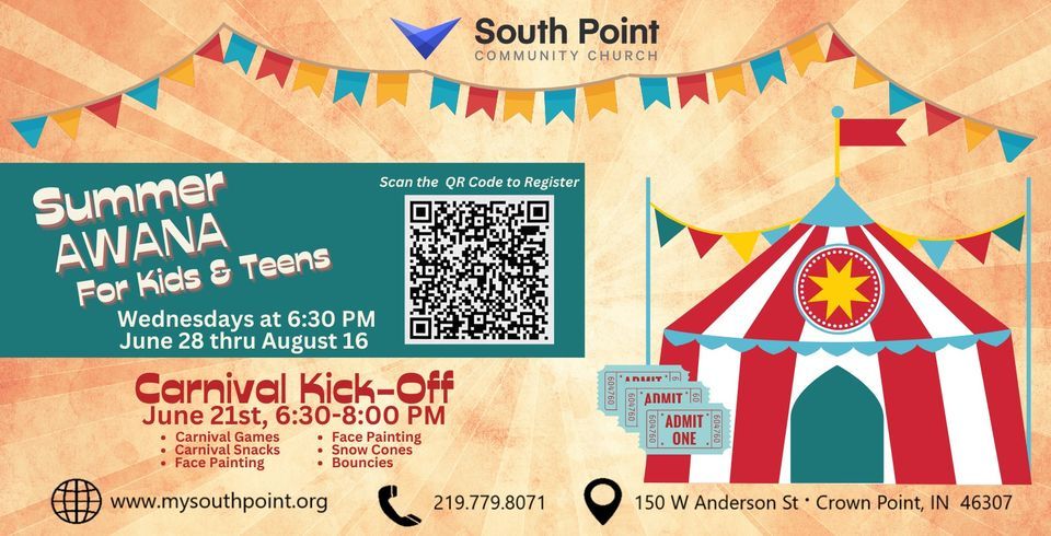 Summer Awana Program & Carnival Kick Off, South Point Community Church ...
