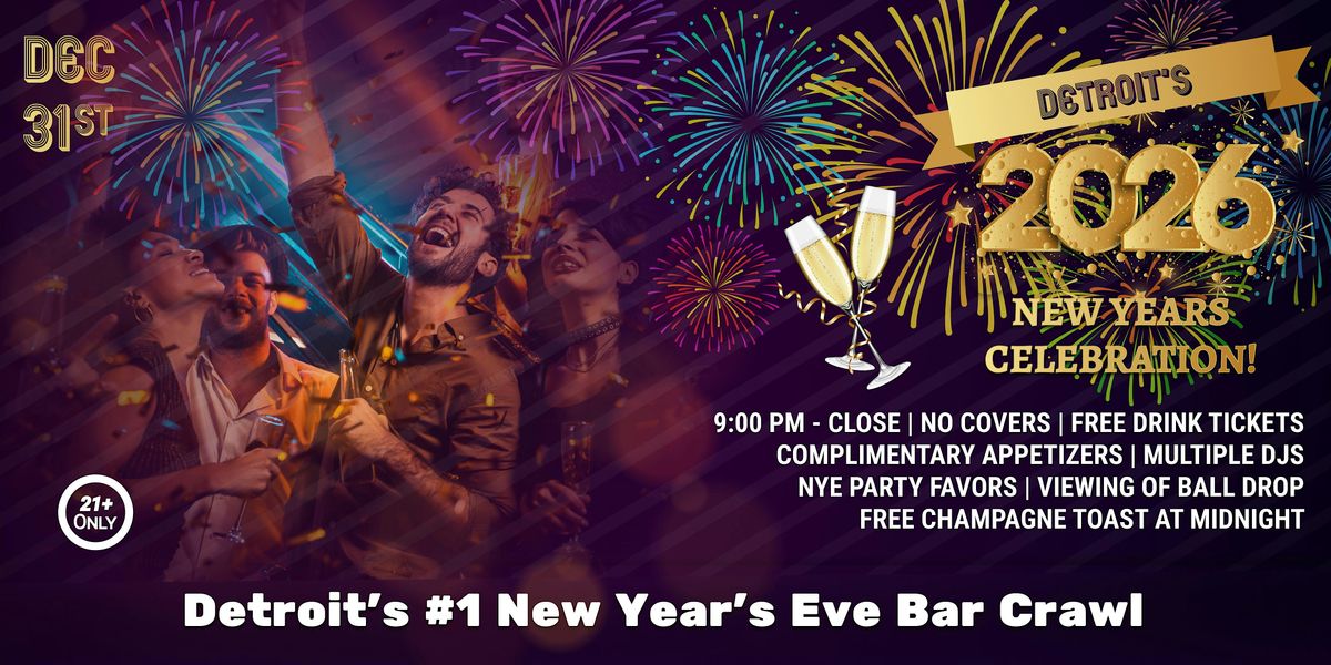 Detroit NYE Bar Crawl, Exodos Rooftop, Detroit, 31 December to 1 ...