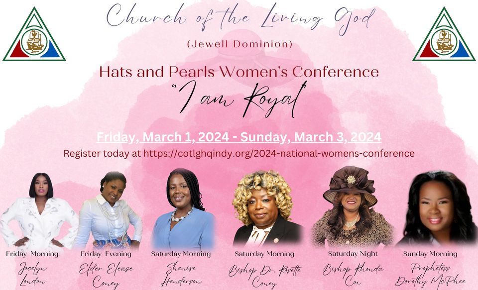 2024 Hats and Pearls Womens Conference, DoubleTree by Hilton Cherry ...