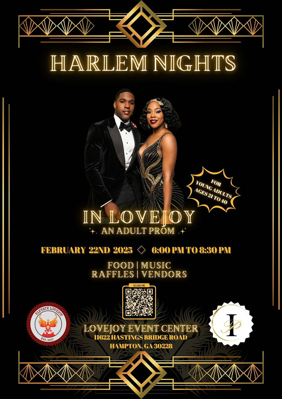 Harlem Nights in Lovejoy- An Adult Prom, Lovejoy Event Center, 22 ...