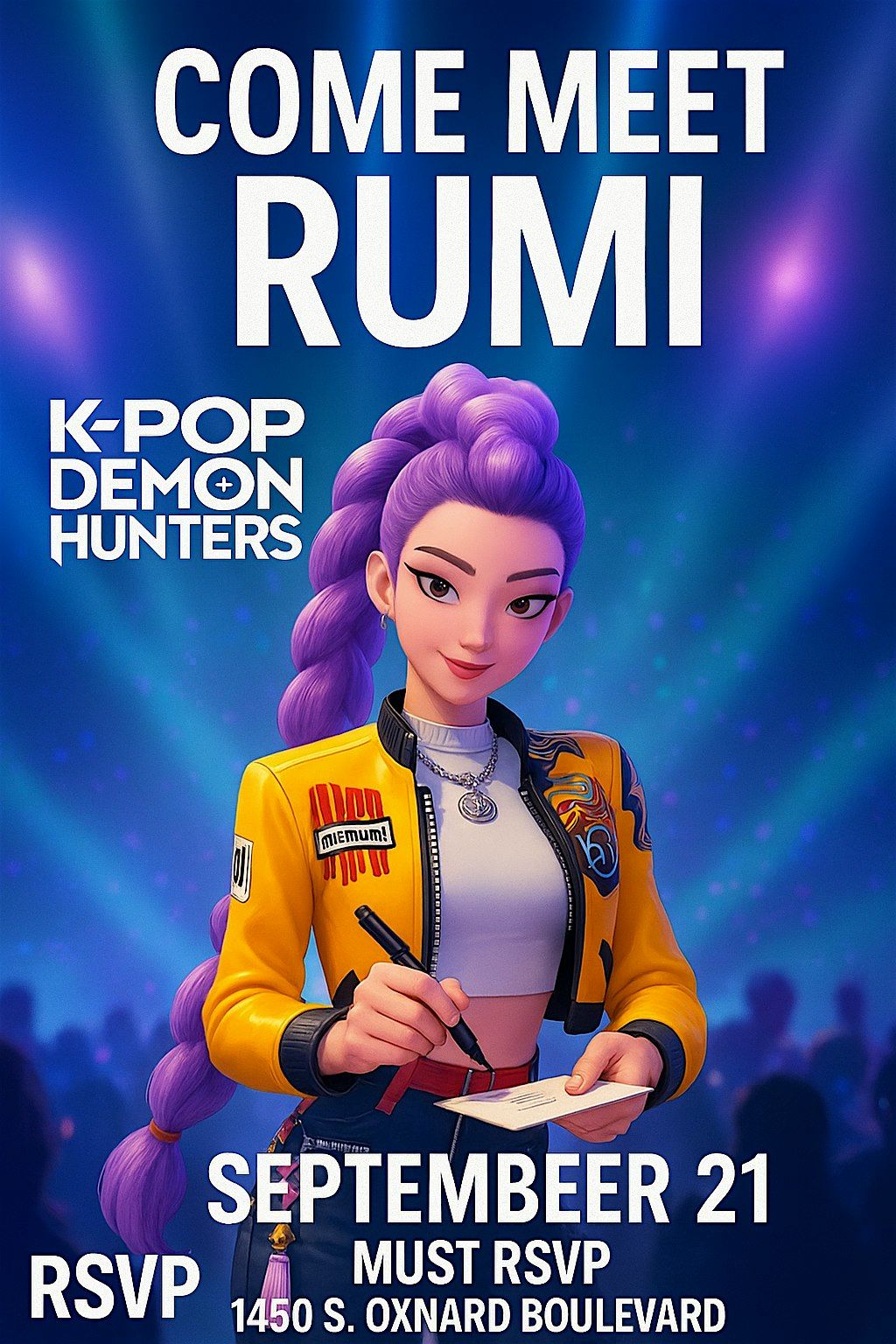 Meet Rumi KPOP Demon Hunter Meet and Greet, 1450 S Oxnard Blvd, 17 ...