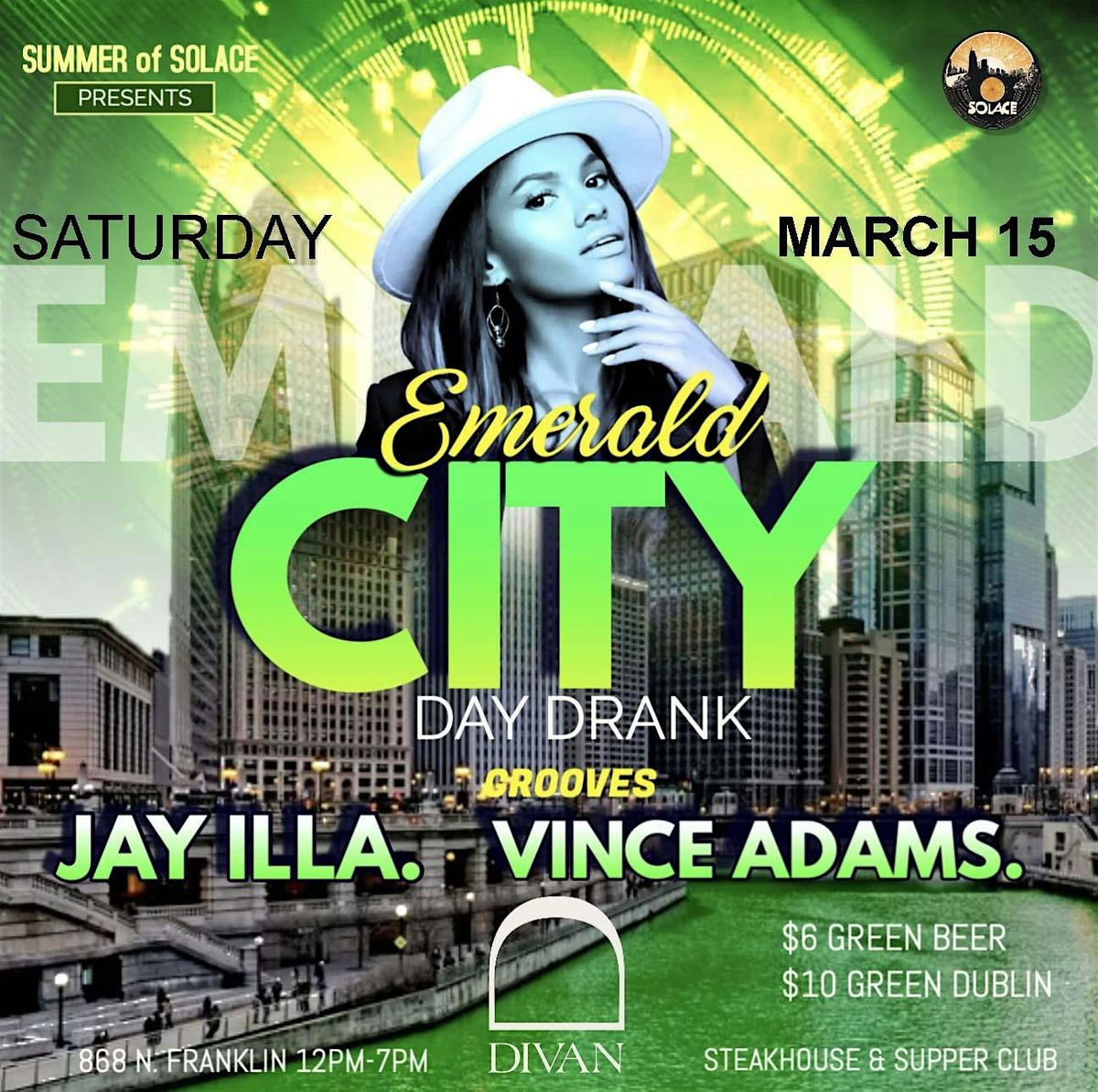 Emerald City Day Party, Divan Chicago, 15 March to 16 March | AllEvents