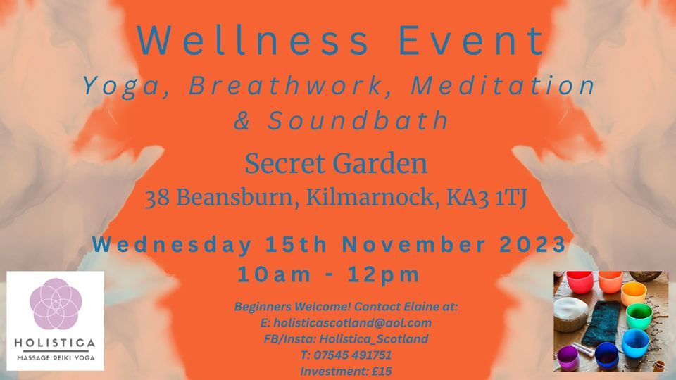 Wellness Event Kilmarnock - Yoga, Breath Work, Meditation & Sound Bath ...