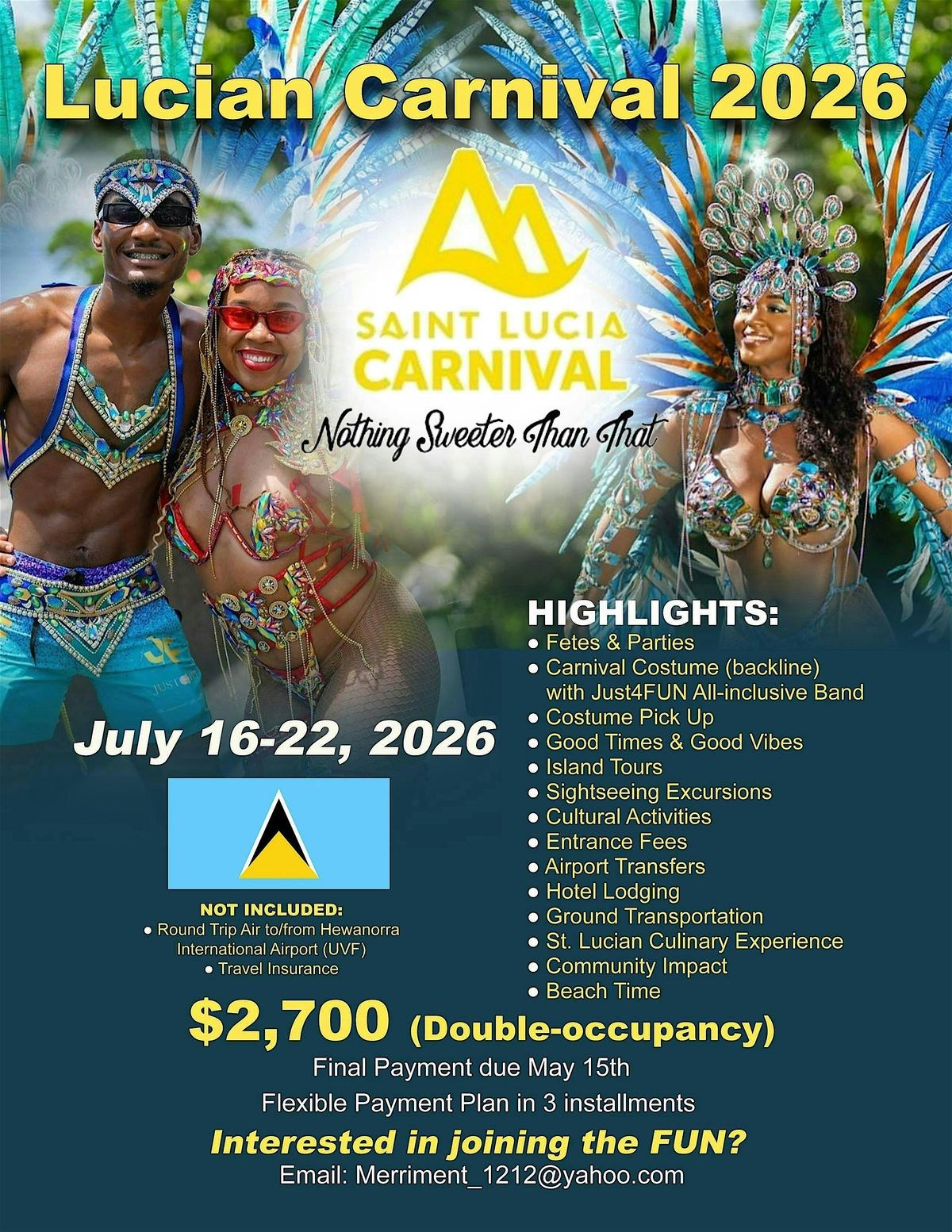 St. Lucia Carnival - July 2026, Lucian Carnival, Castries, 16 July 2026 ...