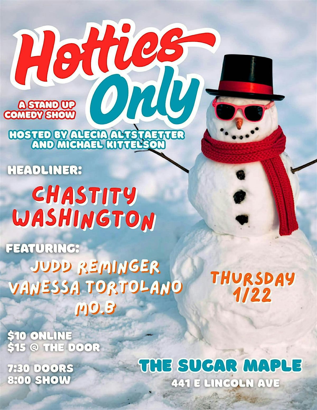 Hotties Only Standup Comedy: Chastity Washington at The Sugar Maple ...