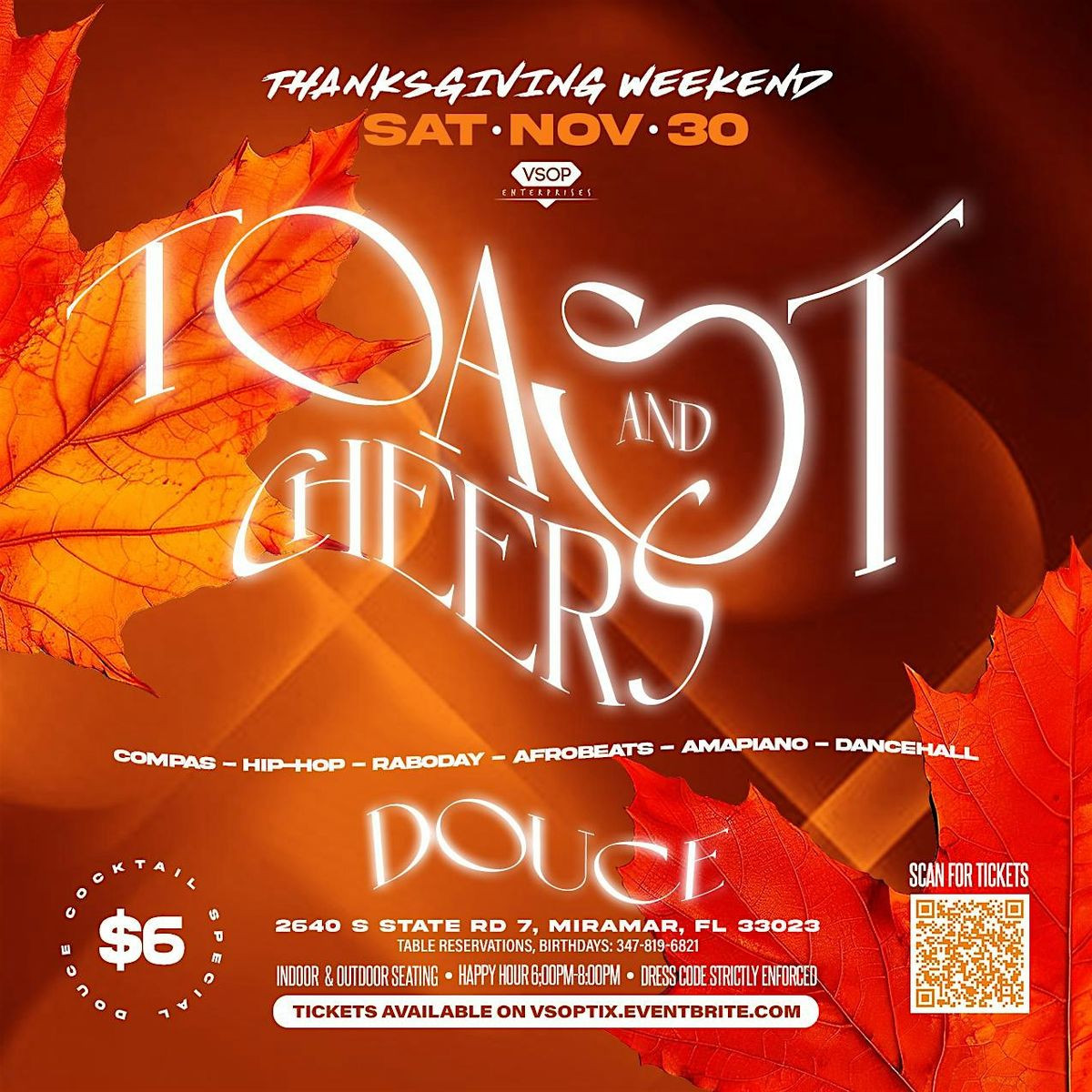 Toast & Cheers - Kompa, Hip-Hop, Raboday, Afrobeats & Amapiano!, Doucè ...