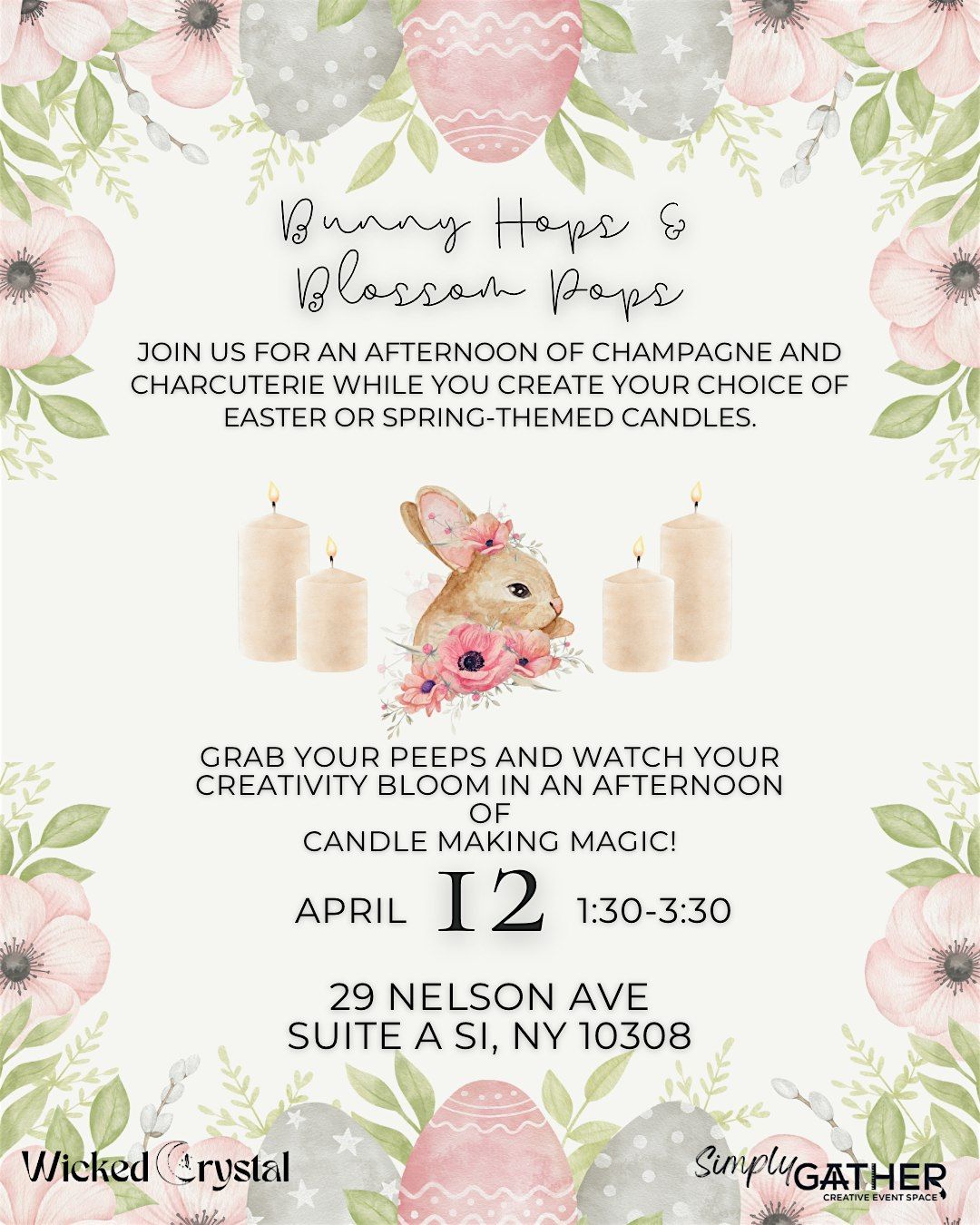 Bunny Hops & Blossom Pops Candle Making Class BEGINNER-FRIENDLY, Simply ...