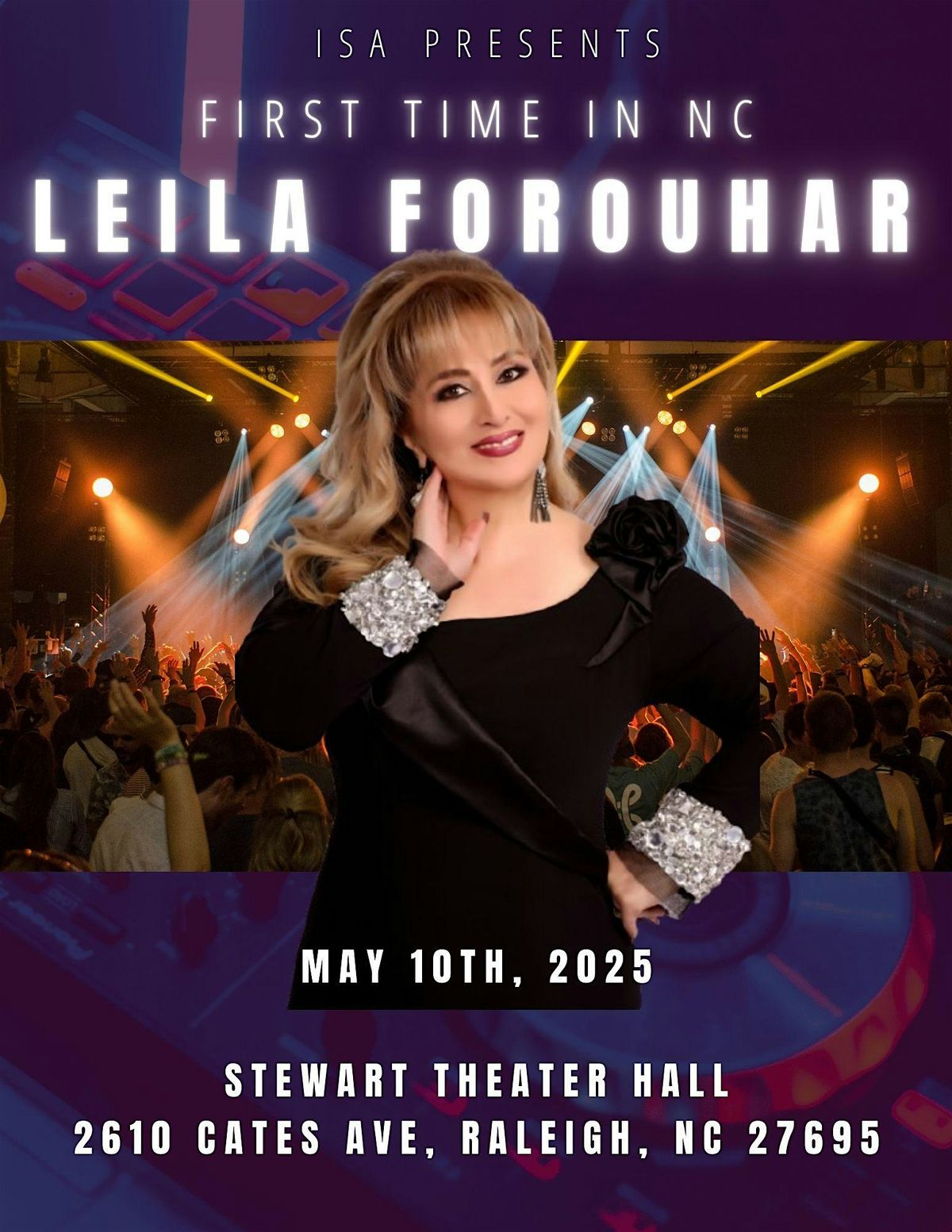 Leila LIVE AT NC, Stewart Theatre, Raleigh, 10 May 2025 | AllEvents