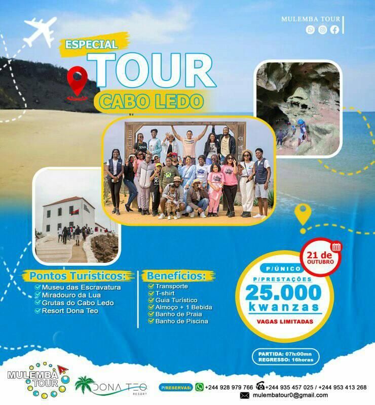 Especial Tour Cabo Ledo, Cabo Ledo, Luanda, 21 October 2023 | AllEvents.in