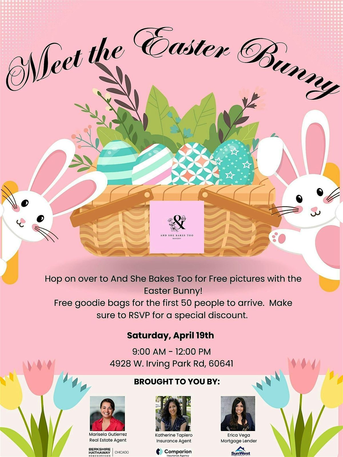 Free Pictures with the Easter Bunny, And She Bakes Too, Chicago, 19 ...