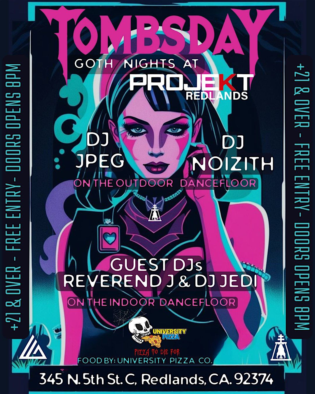️ TOMBSDAY GOTH NIGHTS ️ - EVERY TUESDAY AT PROJEKT REDLANDS, 345 N 5th ...