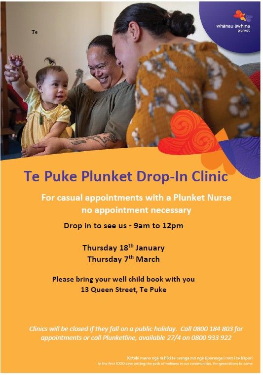 Te Puke Drop In Clinic, 13 Queen Street, Te Puke, 18 January 2024 ...