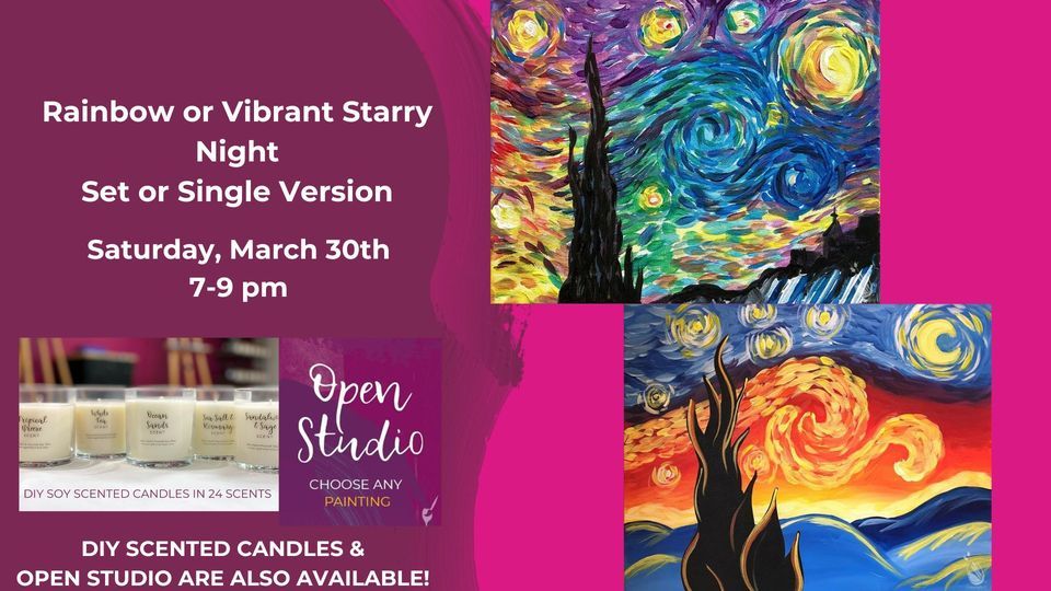 Rainbow or Vibrant Starry Night Set or Single-DIY Scented Candles ...